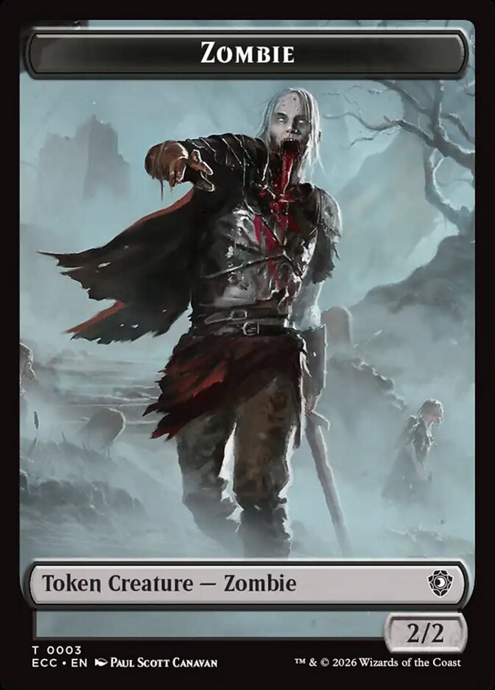 MTG Zombie Token (B 2/2) // Elf Warrior Token (G 1/1): Magic: The ...