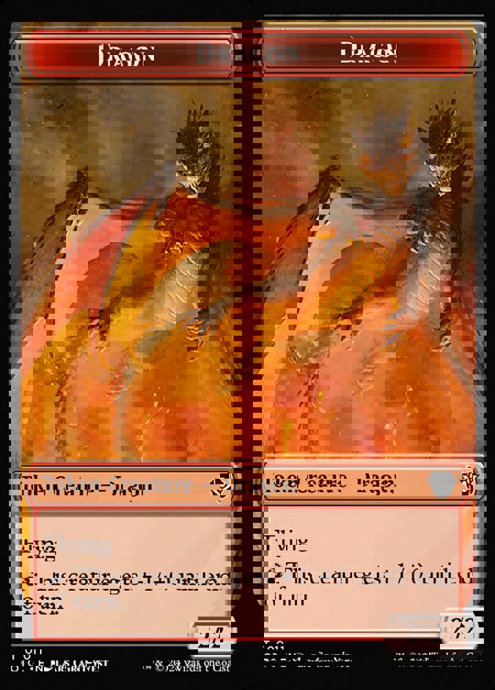 Dragon Token (R 2/2) // Dragon Egg Token (R 0/2): Magic: The Gathering ...