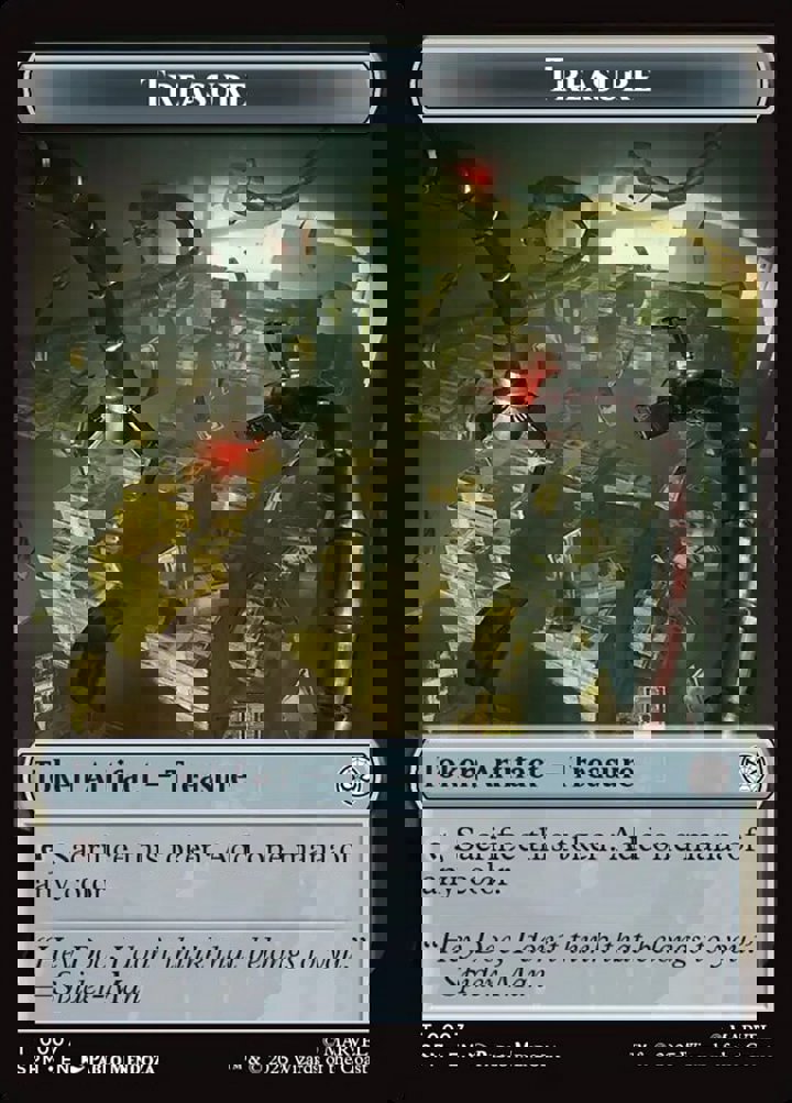 MTG Spider Token (G 2/1) // Treasure Token: Magic: The Gathering Karte ...