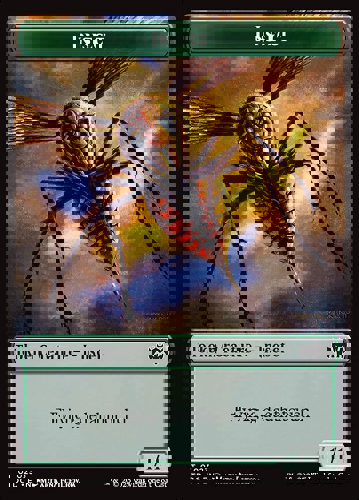 MTG Inkling Token (WB 2/1) // Insect Token (G 1/1 Flying, Deathtouch ...