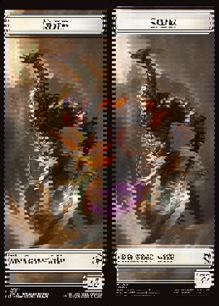 MTG Soldier Token (W 1/1) // Soldier Token (W 2/2): Magic: The ...