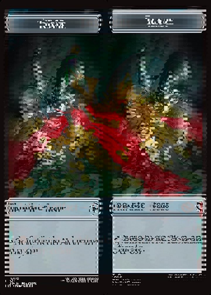 MTG Monk Token (W 1/1 Prowess) // Treasure Token: Magic: The Gathering ...