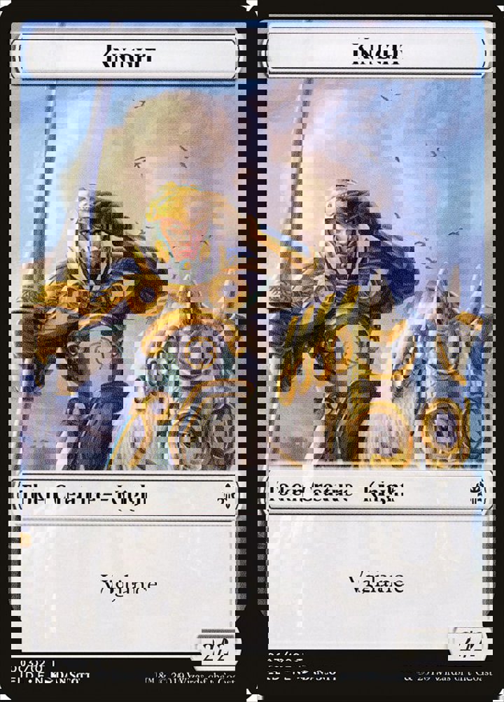Knight Token (W 2/2 Vigilance) // Food Token: Magic: The Gathering ...