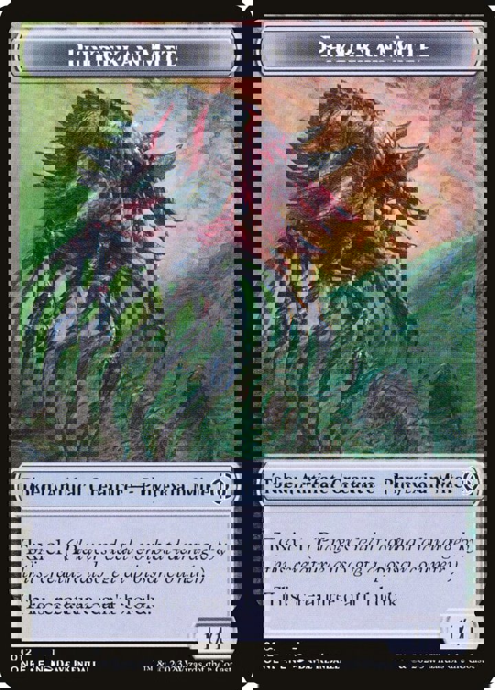 Poison Counter // Phyrexian Mite Token (A 1/1): Magic: The Gathering ...