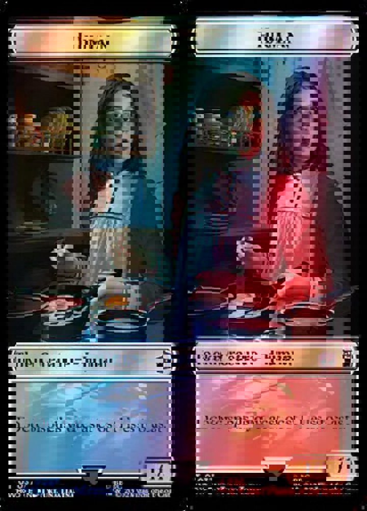 Human Token (W 1/1 Doctors Cost 1 Less) // Alien Warrior Token (R 2/2 ...