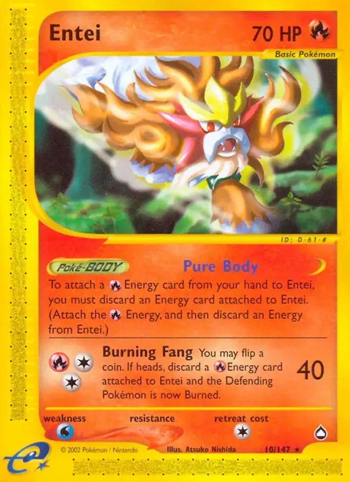 Entei [Pure Body | Burning Fang]: Pokemon Karte kaufen - SpielRaum
