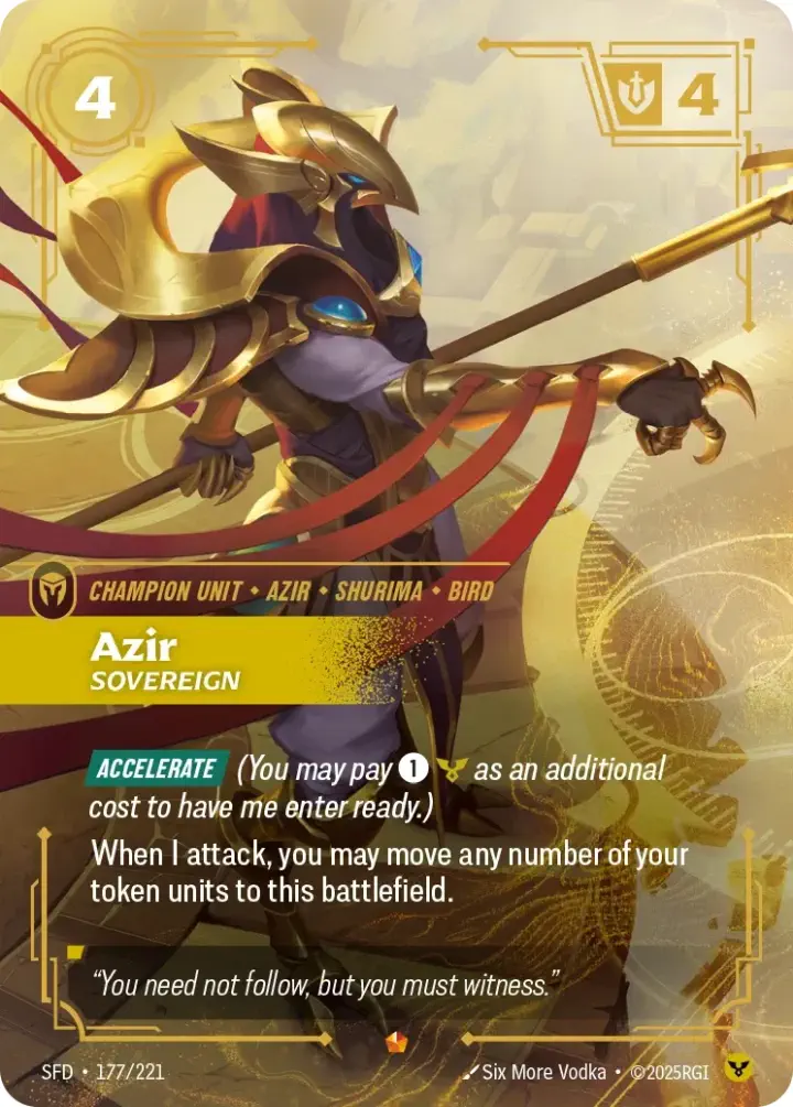 Azir, Sovereign: Riftbound: League of Legends Karte kaufen - SpielRaum