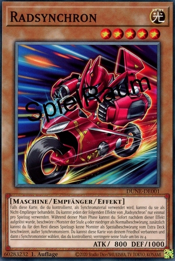 Radsynchron: Yu-Gi-Oh! Karte kaufen - SpielRaum