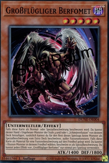 Großflügliger Berfomet: Yu-Gi-Oh! Karte kaufen - SpielRaum