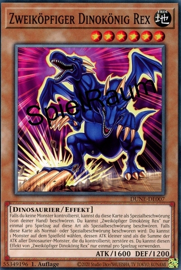 Zweiköpfiger Dinokönig Rex: Yu-Gi-Oh! Karte kaufen - SpielRaum