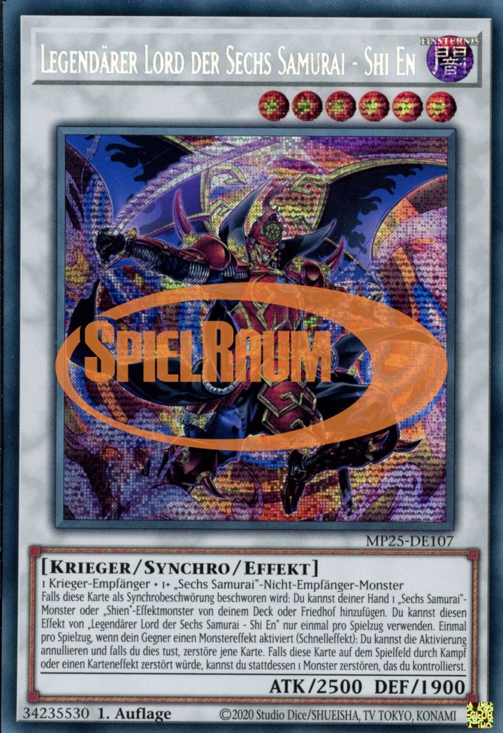 Legendärer Lord der Sechs Samurai - Shi En: Yu-Gi-Oh! Karte kaufen - SpielRaum