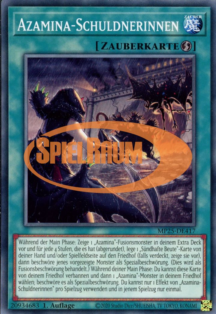 Azamina-Schuldnerinnen: Yu-Gi-Oh! Karte kaufen - SpielRaum