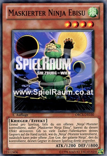 Maskierter Ninja Ebisu: Yu-Gi-Oh! Karte kaufen - SpielRaum